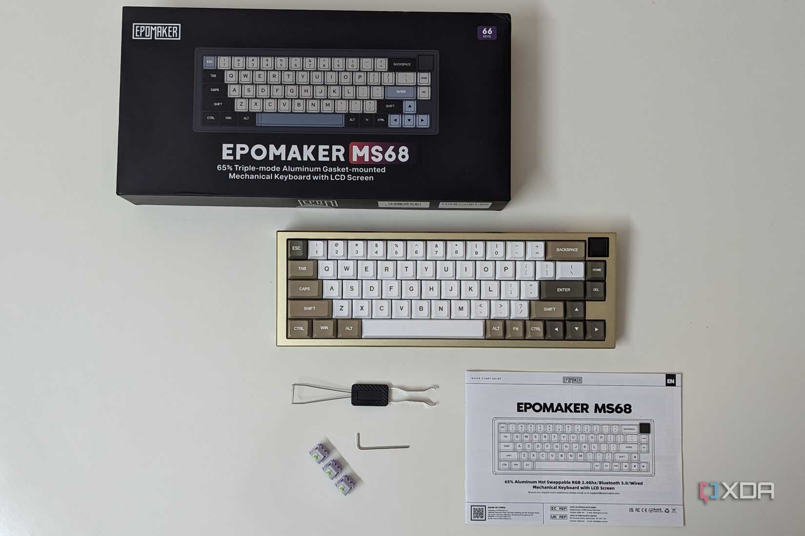 Epomaker MS68 review: Premium 65% aluminum goodness with an LCD