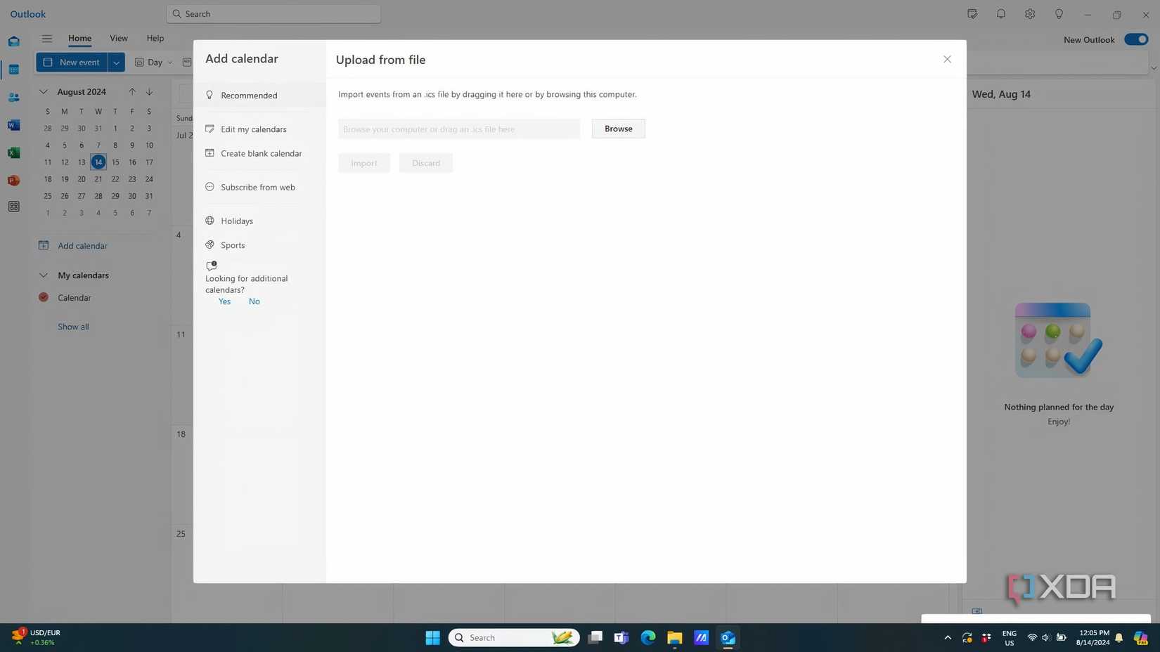 How to add Google Calendar to your Outlook Calendar