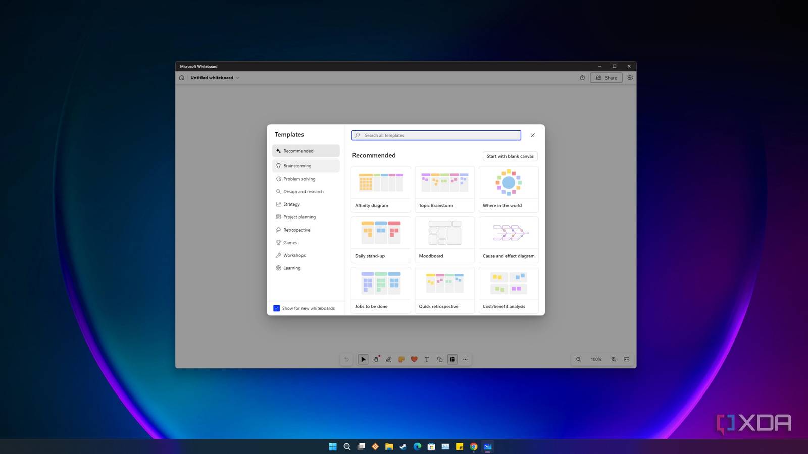 I use Microsoft Whiteboard to organize my thoughts, and so can you