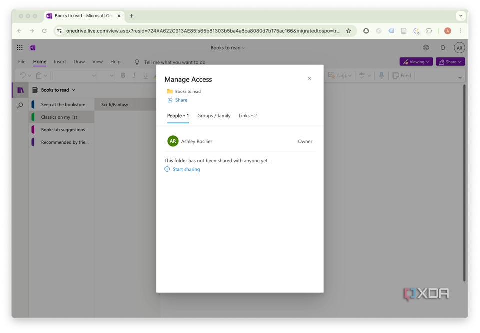 How to share OneNote with others