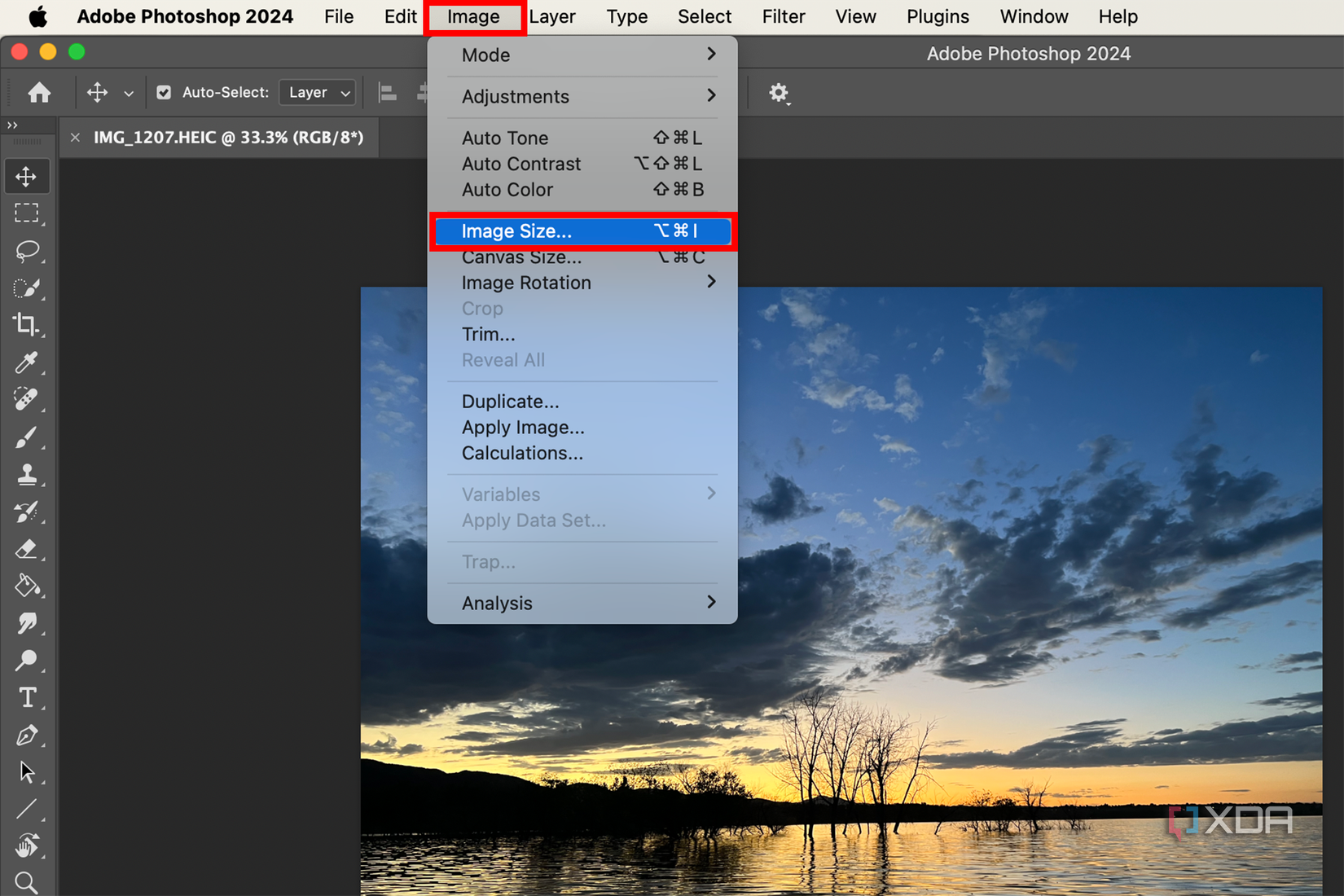 How to resize an image in Photoshop