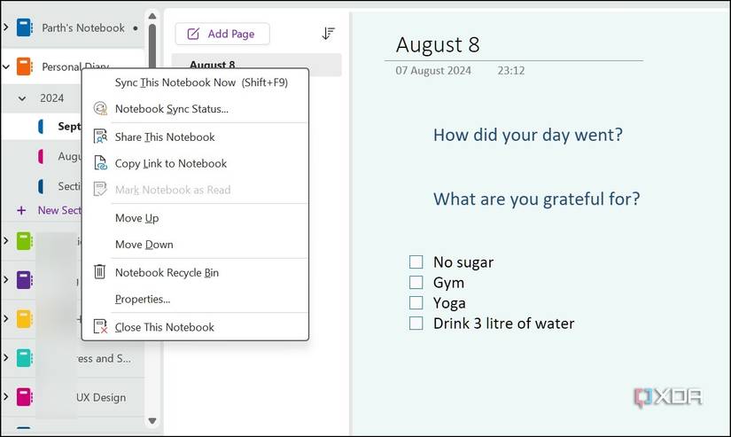 Here’s how I use OneNote as a digital journal