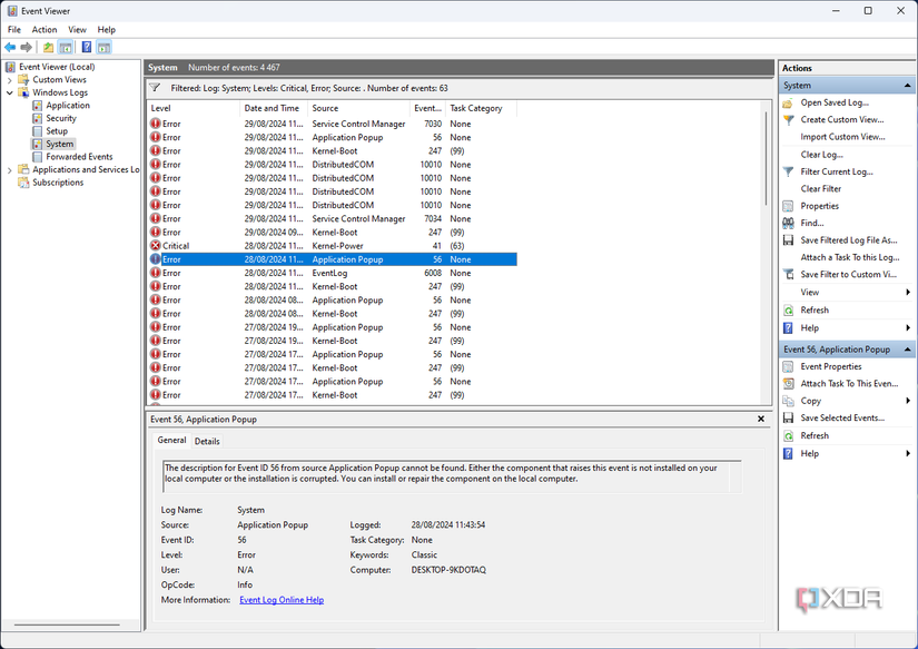 You can use the Windows Event Viewer to find what's causing your PC ...