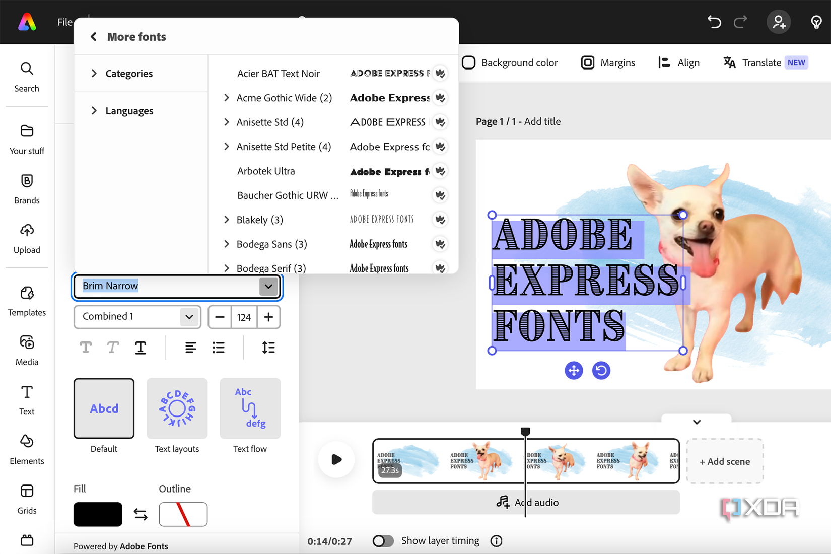 I tried Adobe Express for free, and I think the premium upgrade is worth it