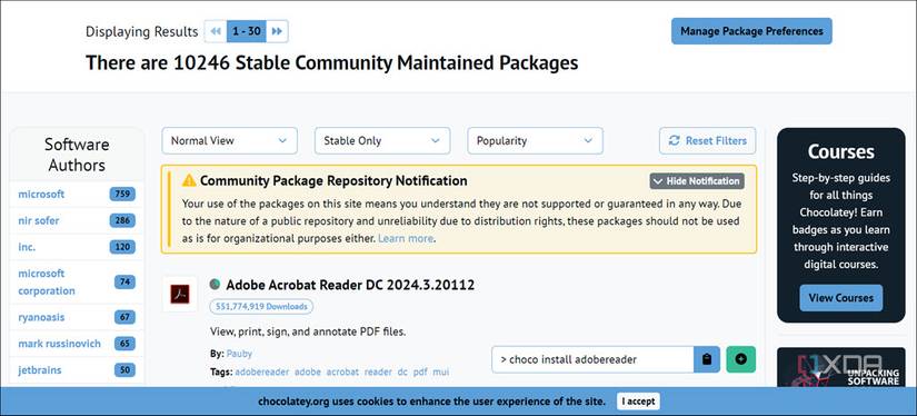 You can use Chocolatey the next time you set up a Windows PC to install ...