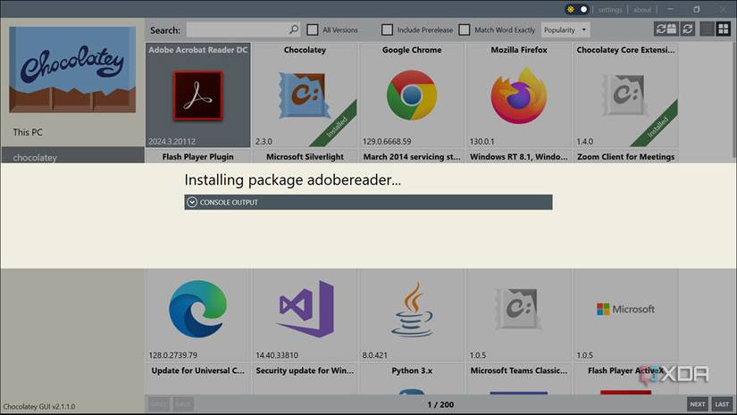 You can use Chocolatey the next time you set up a Windows PC to install ...