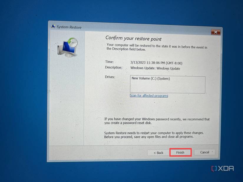 How to create and utilize restore points on Windows