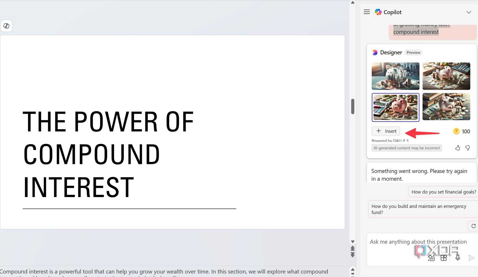I created an entire PowerPoint presentation using Copilot and Designer ...