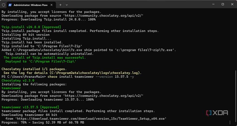 You can use Chocolatey the next time you set up a Windows PC to install everything you need at once