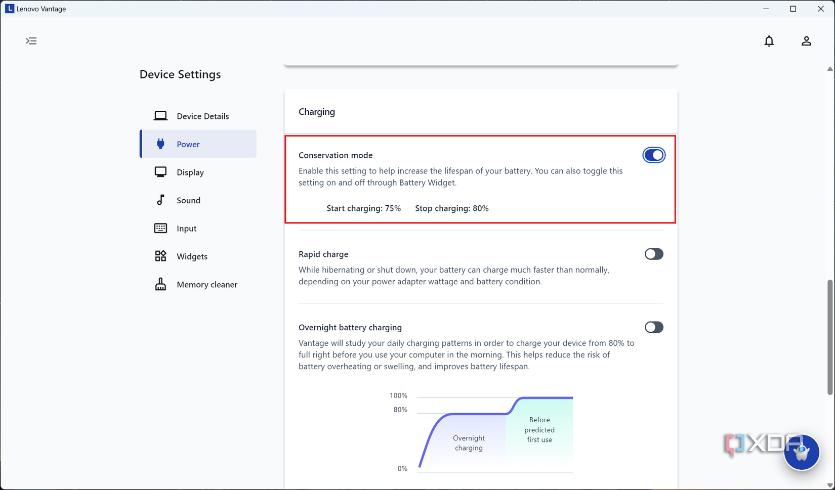 How to limit battery charge to 80% on Windows 11