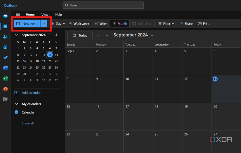 How to set out of office status in Outlook