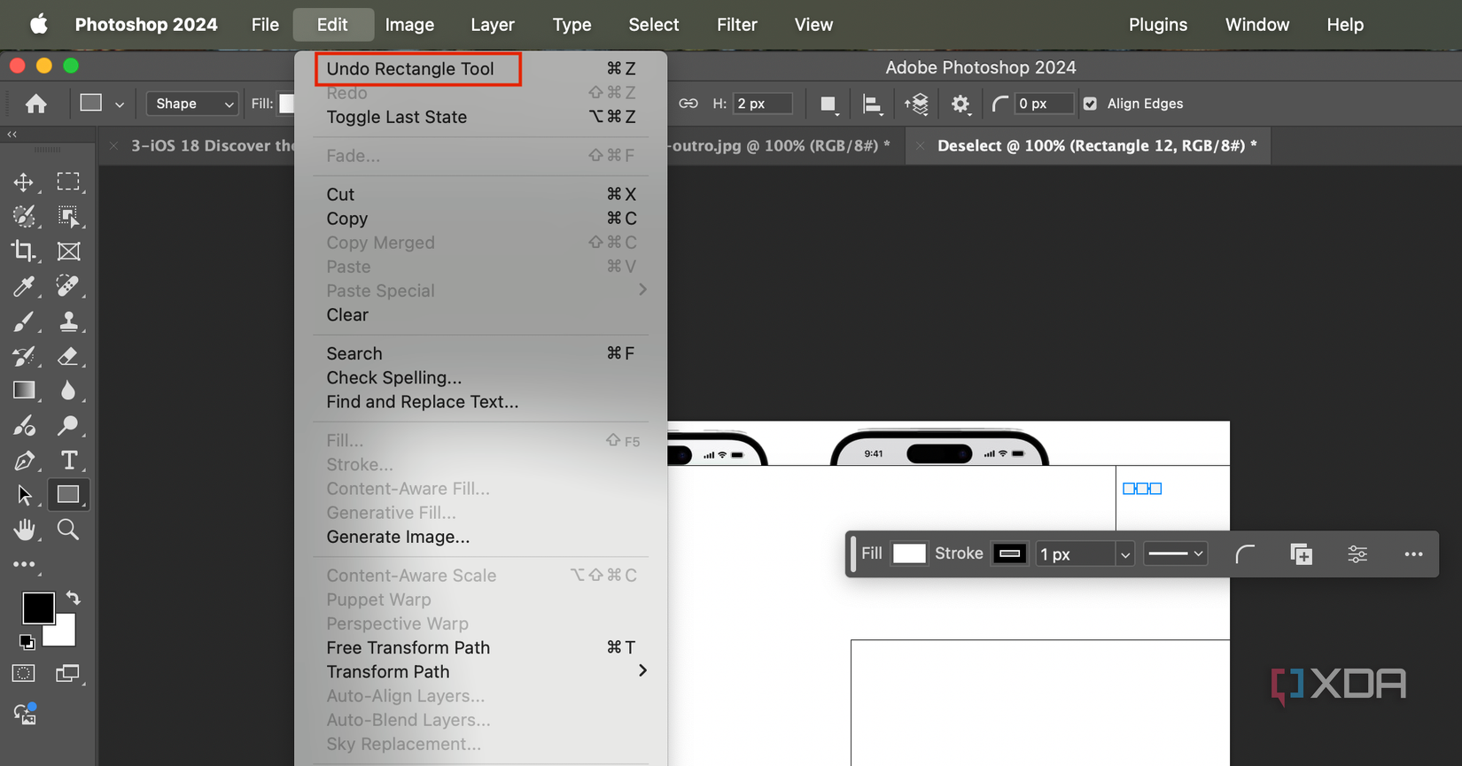 How to undo in Photoshop