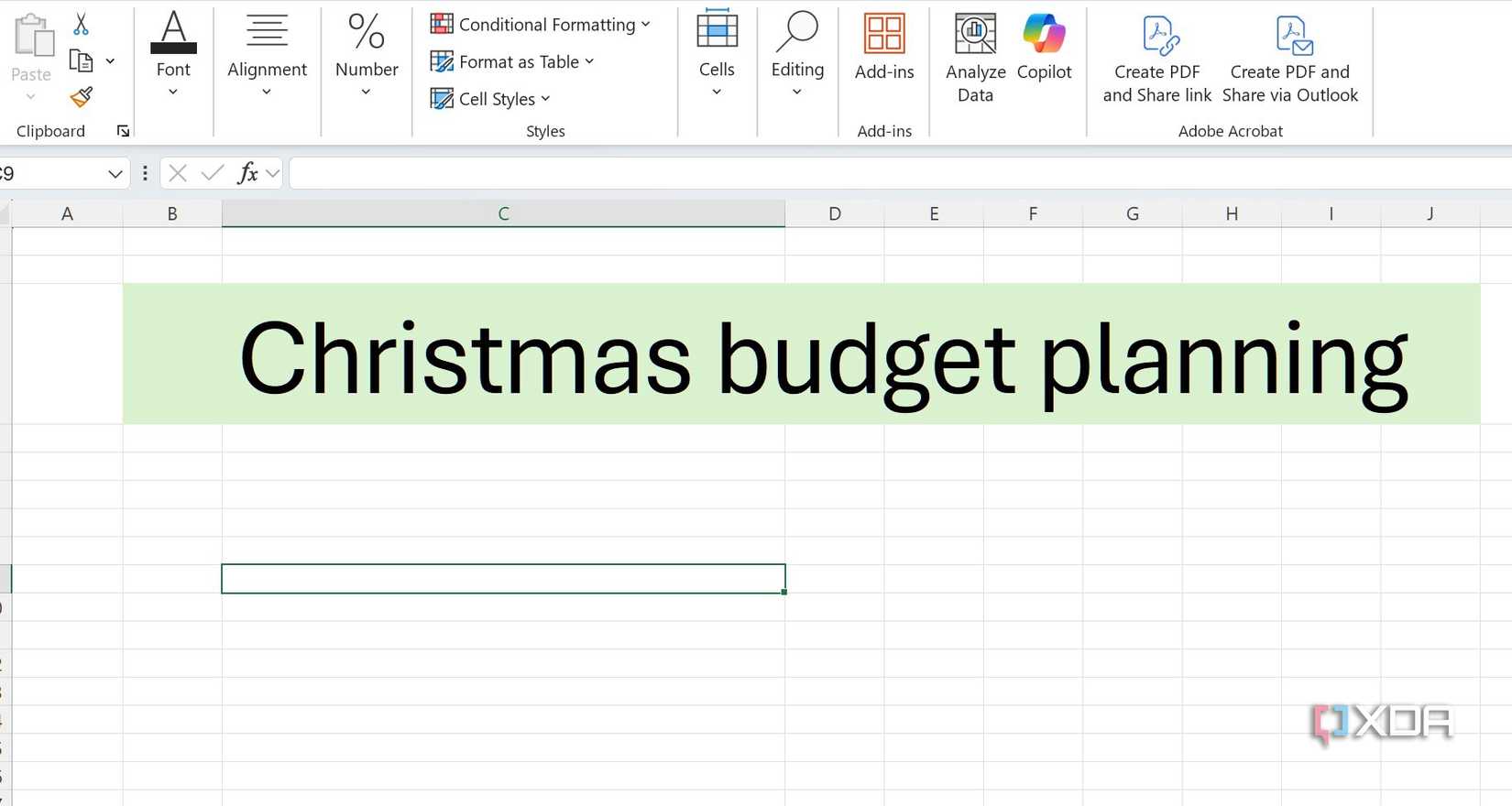 Here is how I created a holiday budget planner in Excel that actually works