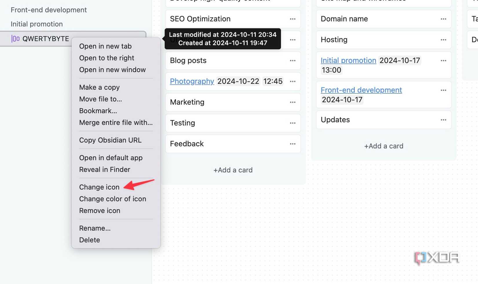 How I use Kanban boards in Obsidian to manage my personal projects