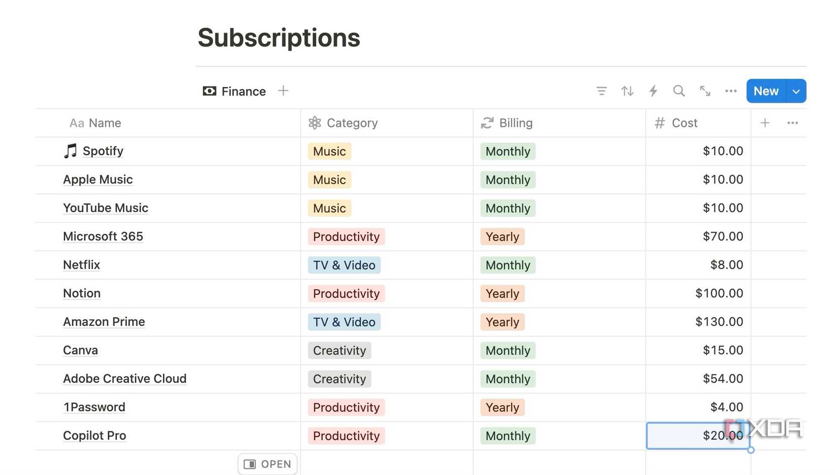 Here’s how I created a powerful subscription tracker in Notion