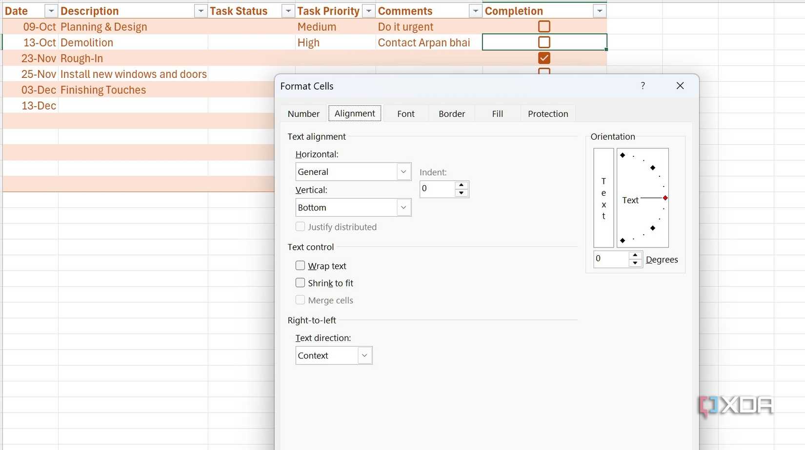 create to do list excel