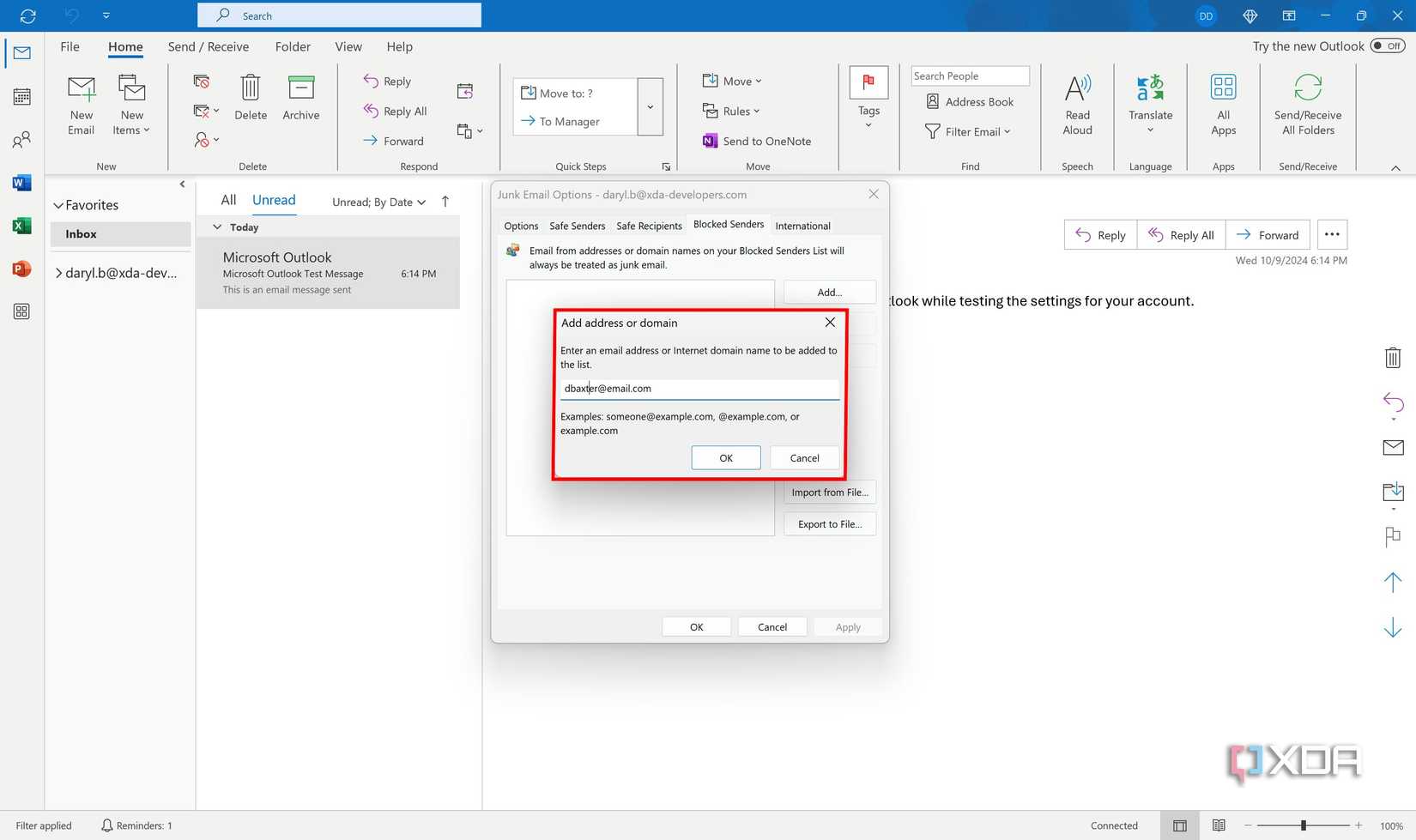 How to block unwanted emails in Microsoft Outlook