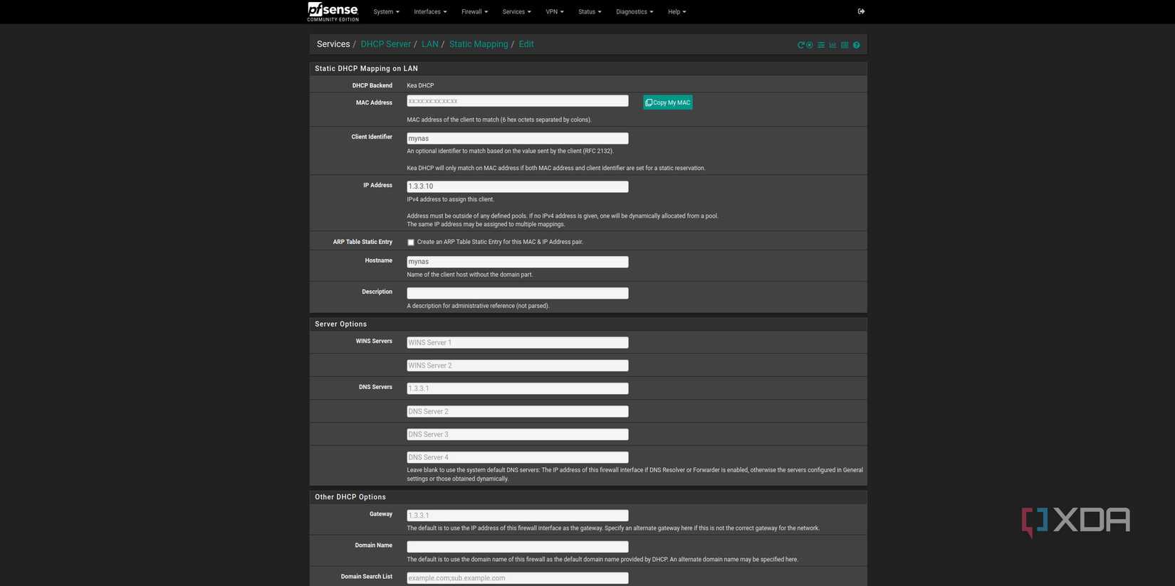 DHCP servers for home networking