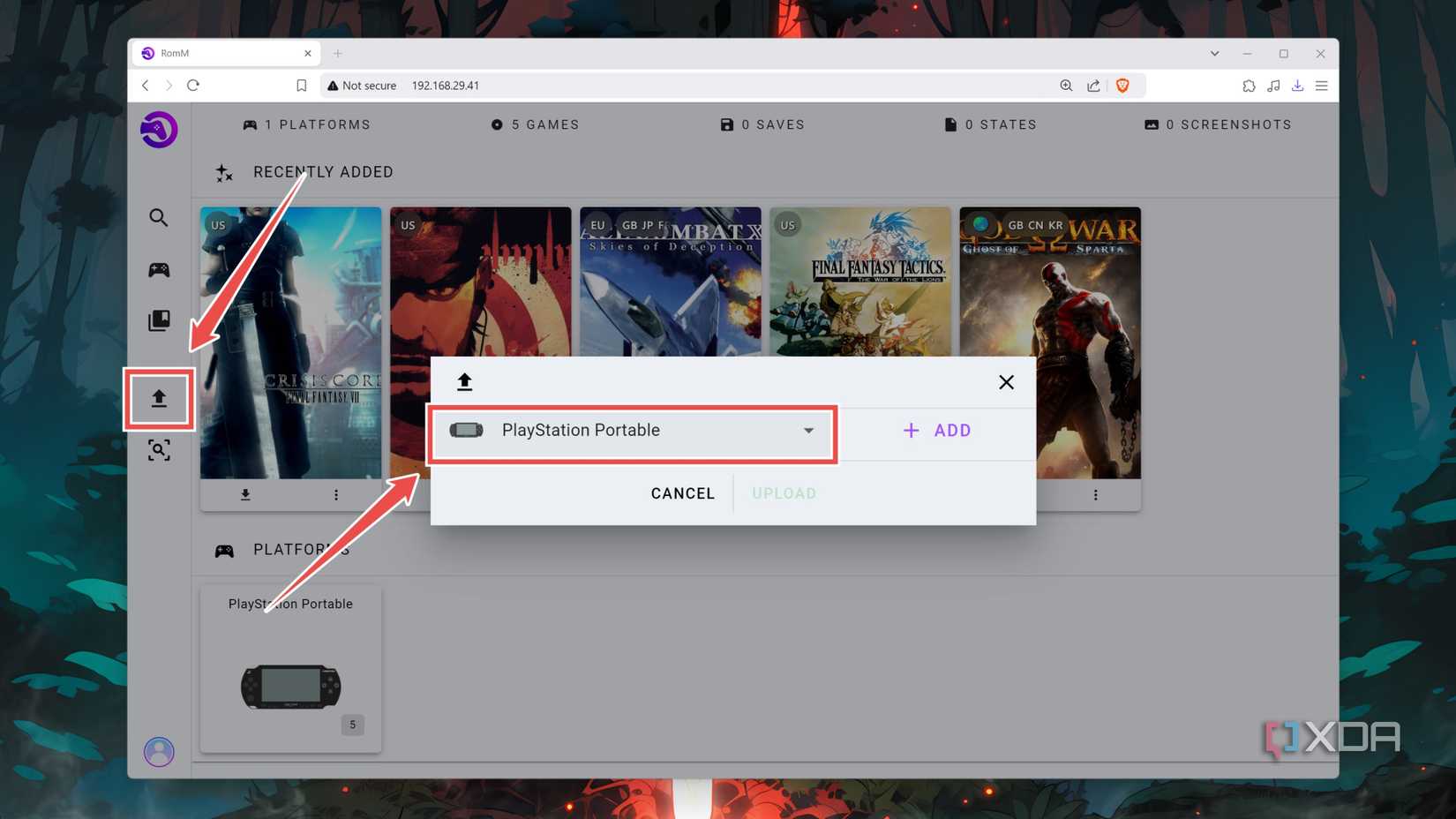 Manage your ROM collection with a self-hosted RomM server