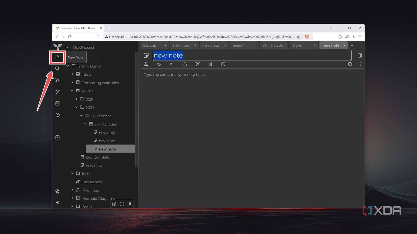 I built a personal knowledge management hub using TriliumNext Notes ...