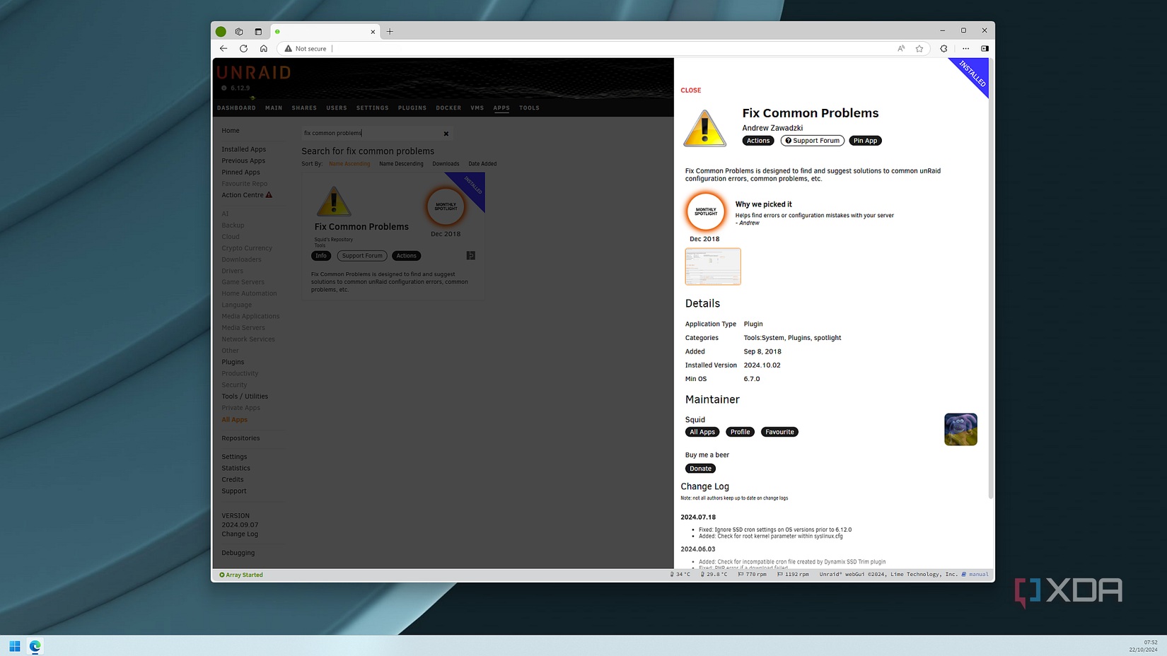 7 quality of life plugins for Unraid