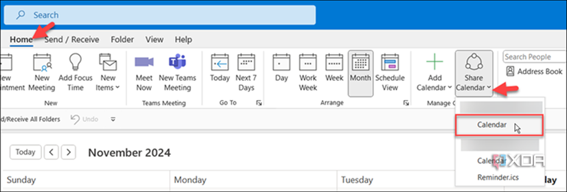 How to share your calendar in Outlook