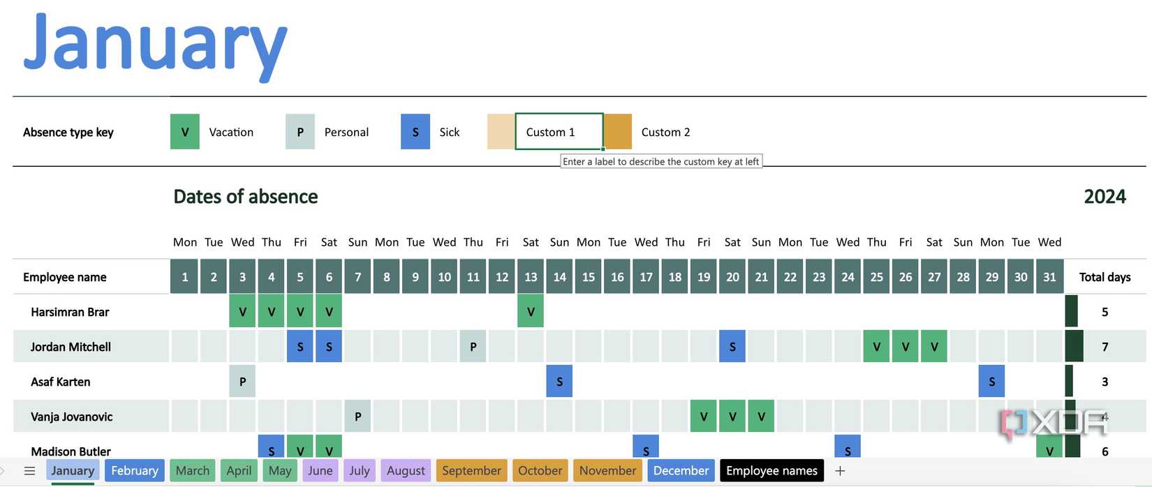 microsoft excel examples for students