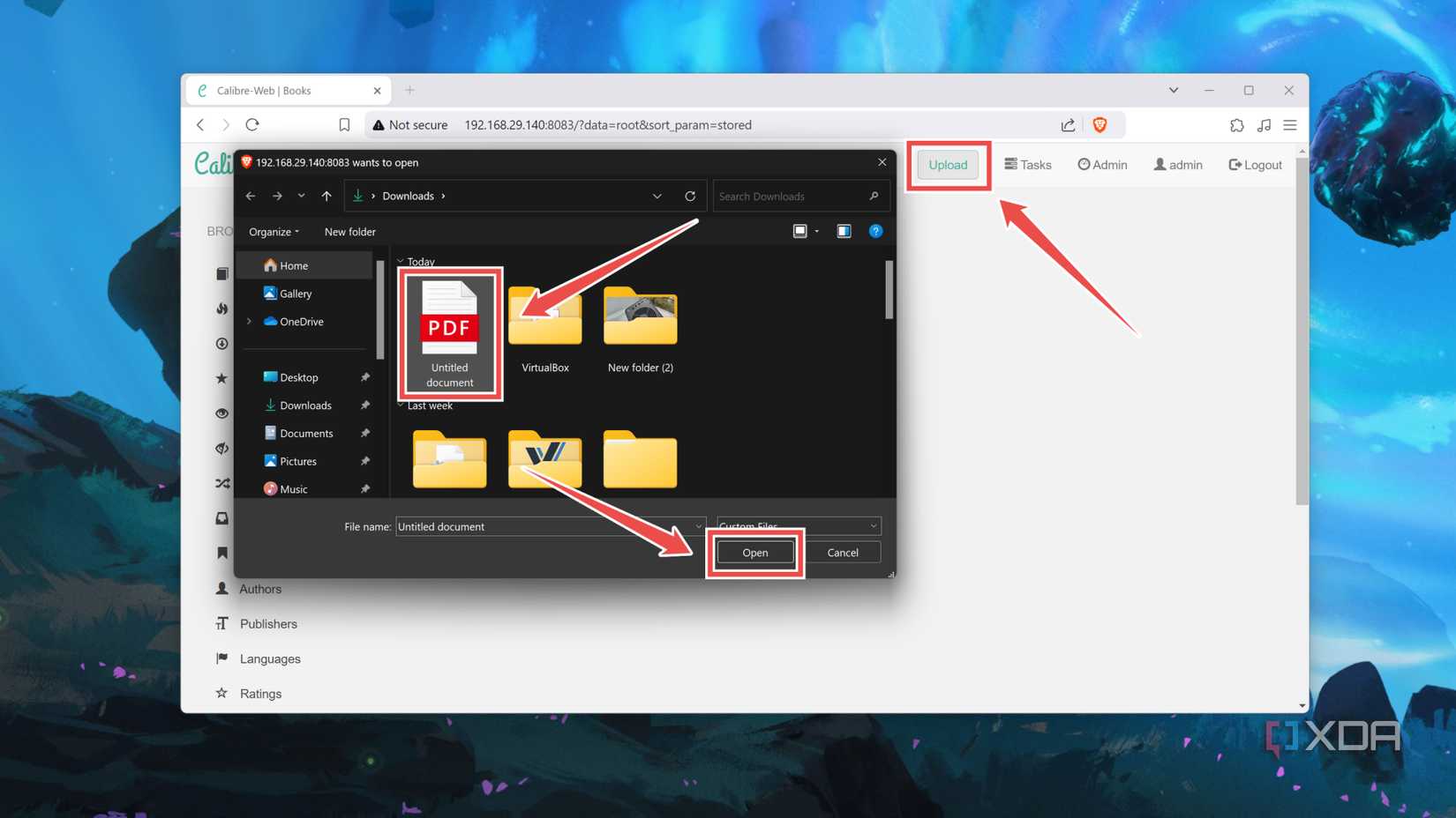 Host your own e-book library with Calibre Web