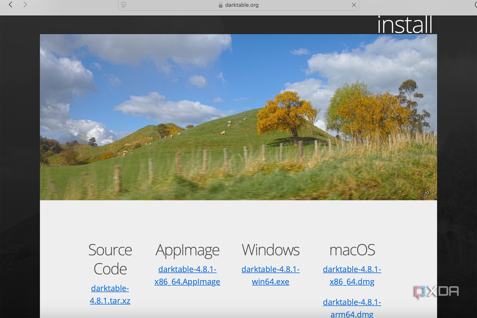 change background darktable