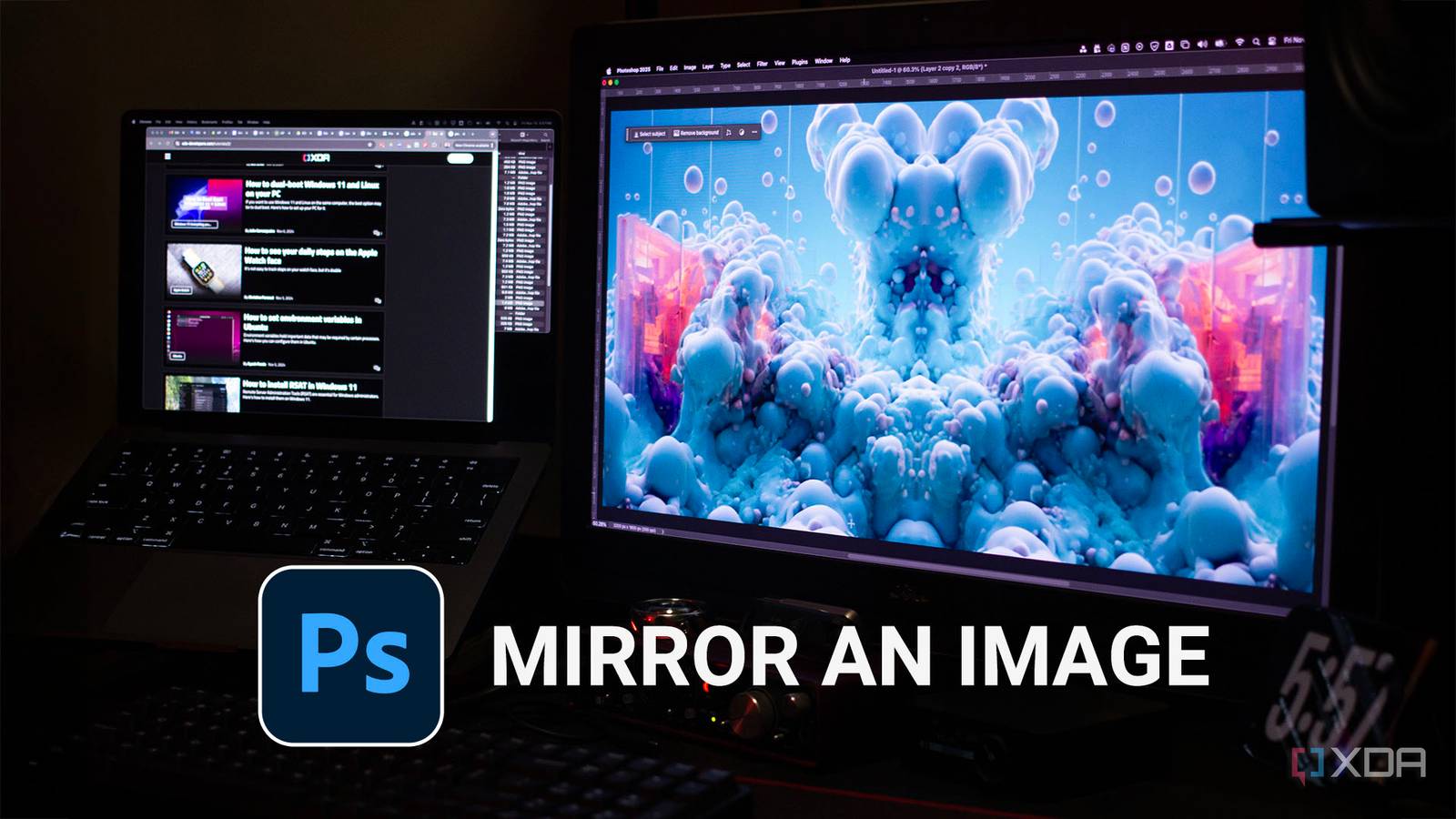 How to mirror an image in Photoshop