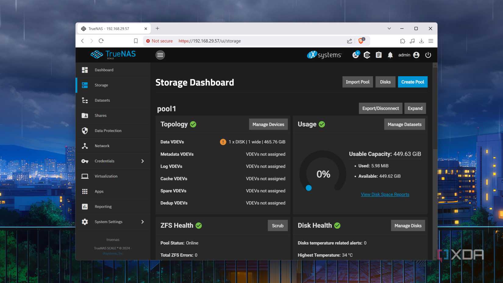 I've mapped my TrueNAS storage server to my home lab for easy access ...