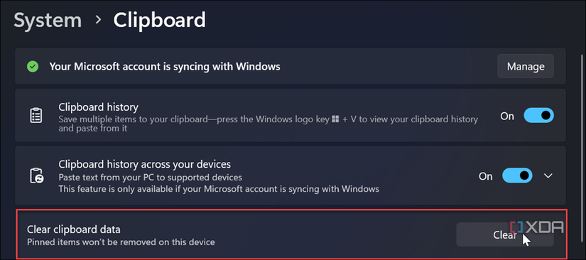 Saving your Windows clipboard