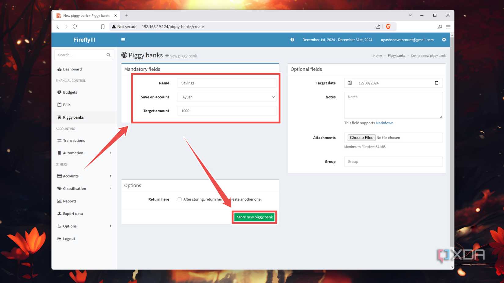 Manage your finances like a pro with a self-hosted Firefly III server