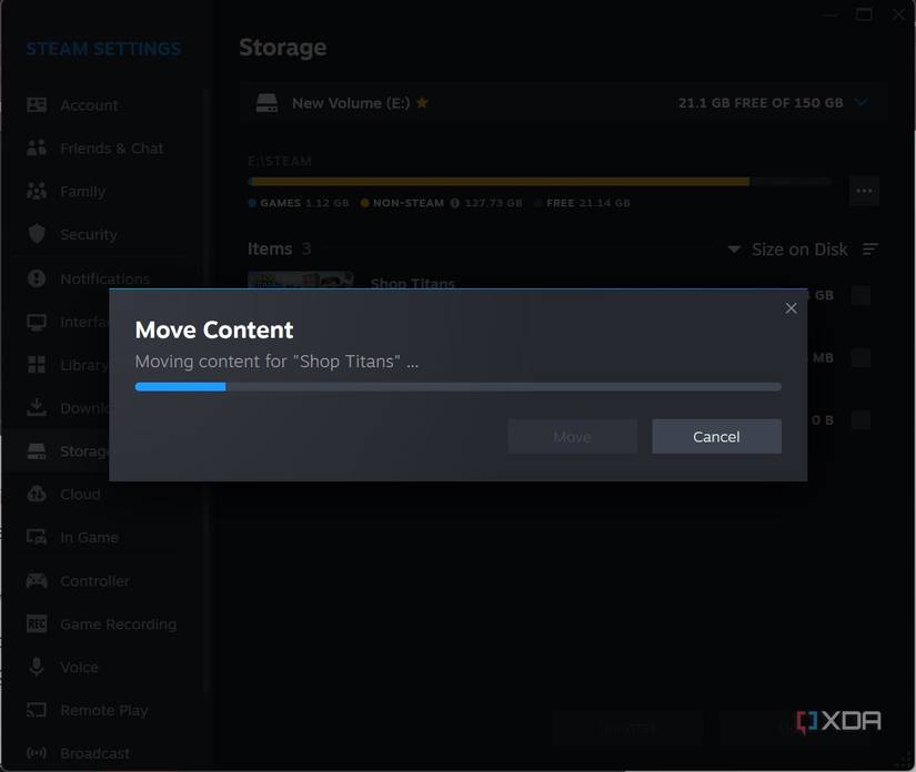 How to move your Steam games to an external drive