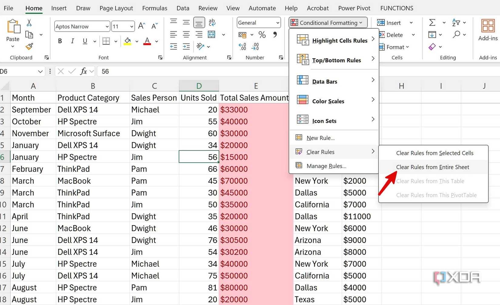 How to tidy up Excel spreadsheets