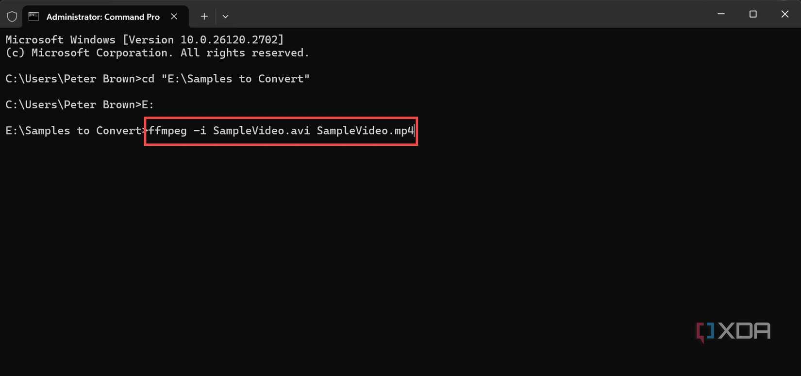 Convert your media files in Windows