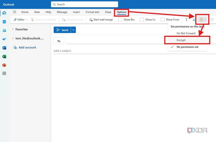 How to encrypt emails Outlook