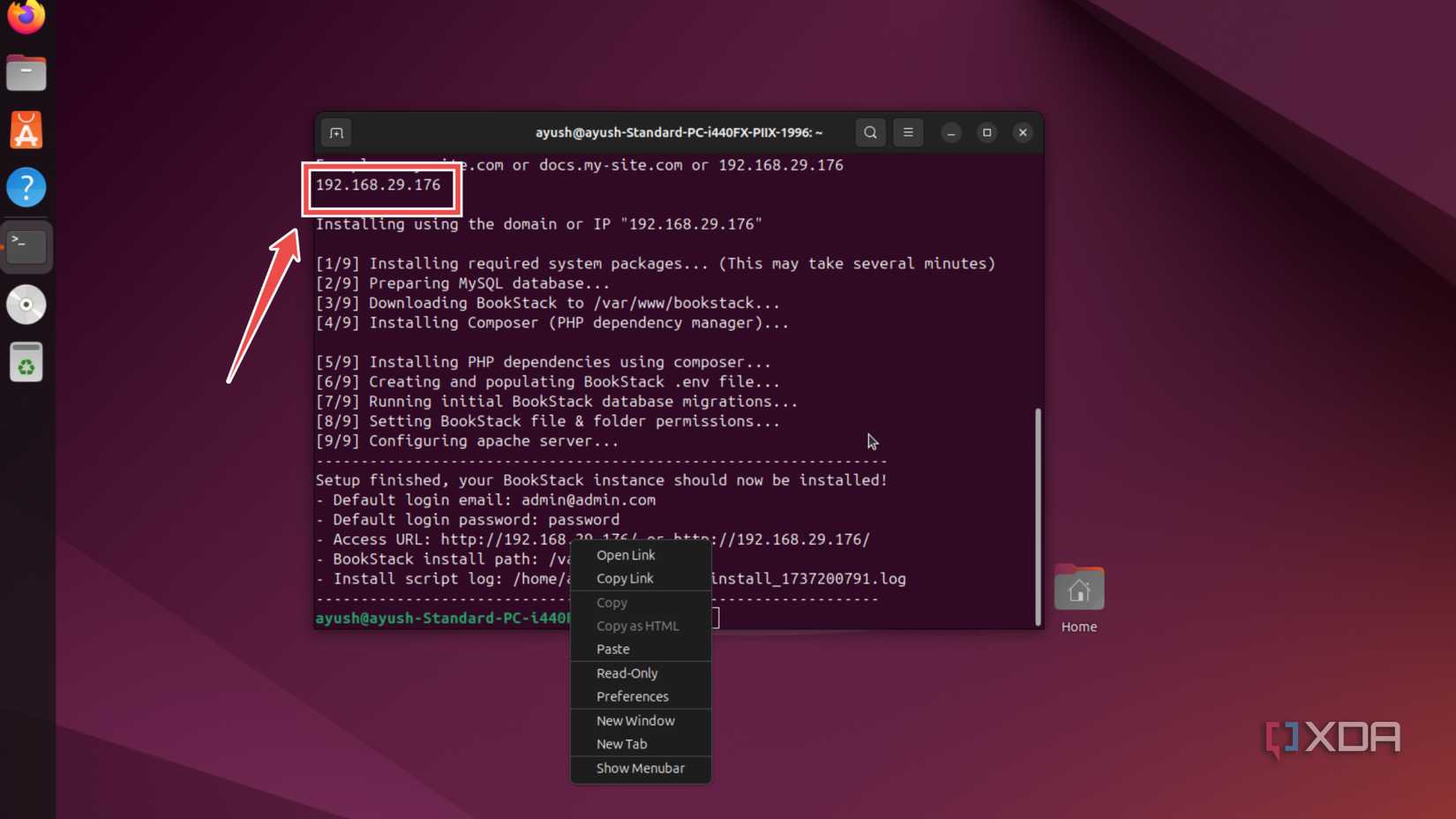 Host your own wiki server using BookStack