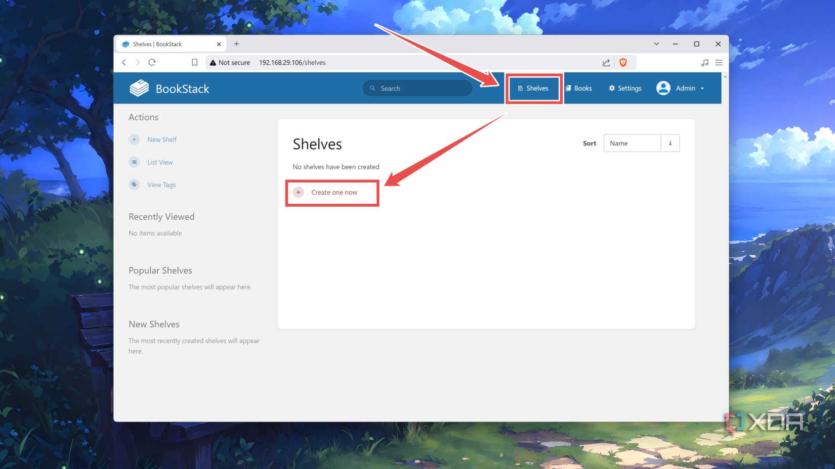 Host your own wiki server using BookStack