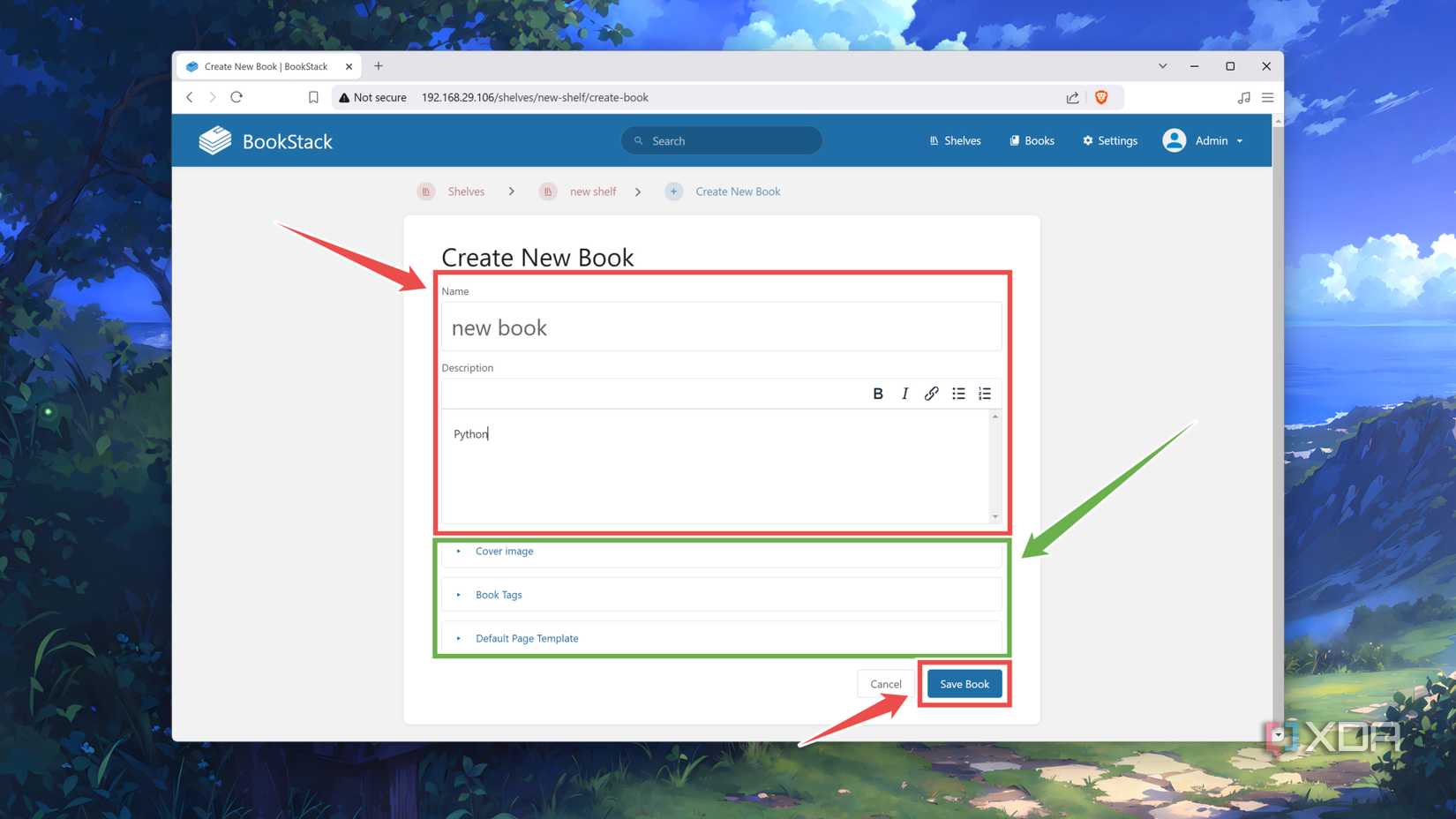 Host your own wiki server using BookStack