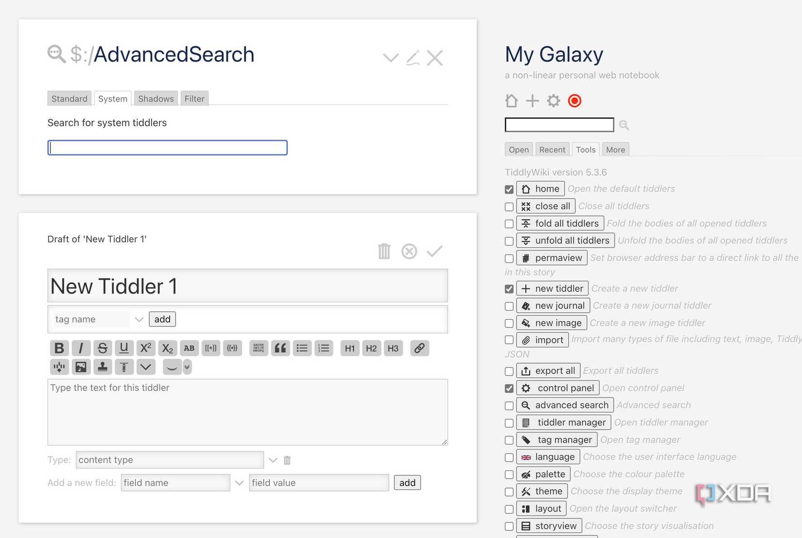 TiddlyWiki should be your knowledge database