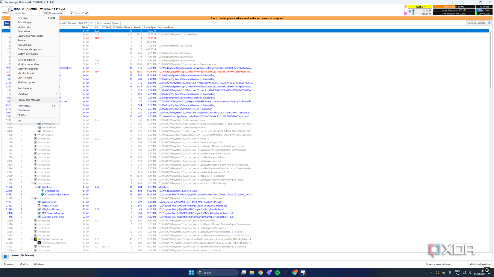Here's how you can replace the default Windows Task Manager