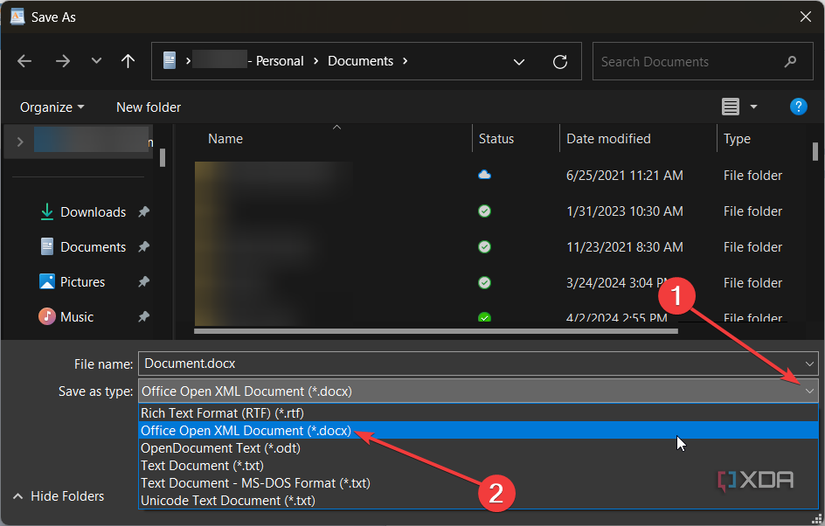 I converted my text documents into docx without using Microsoft Word in ...
