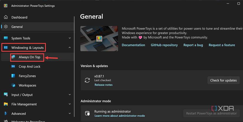 Ways to keep your app always on top in Windows