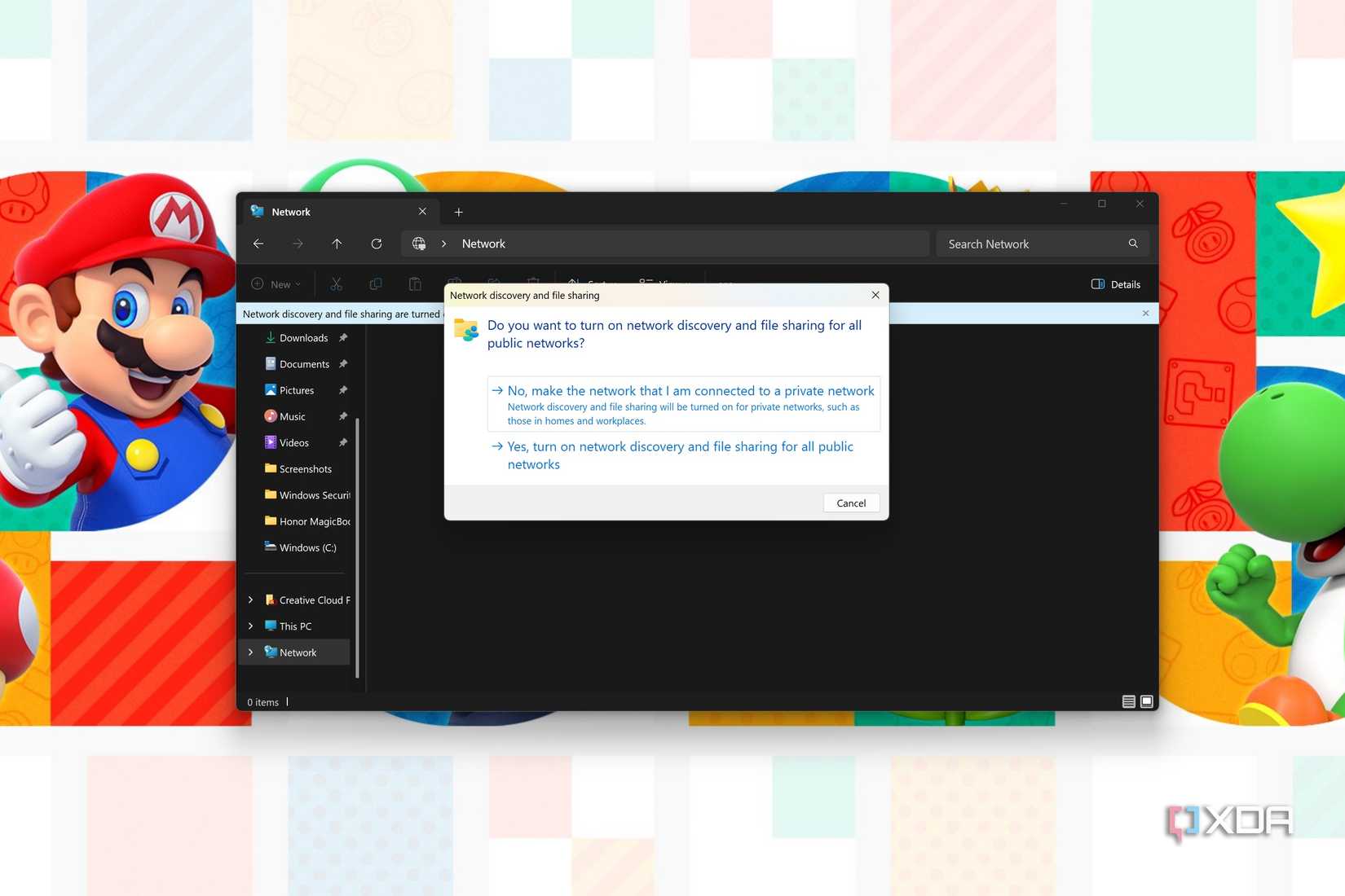 What is a public or private network in Windows, and why does it matter?