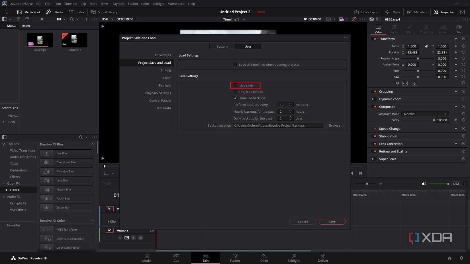 12 DaVinci Resolve settings to change for faster editing