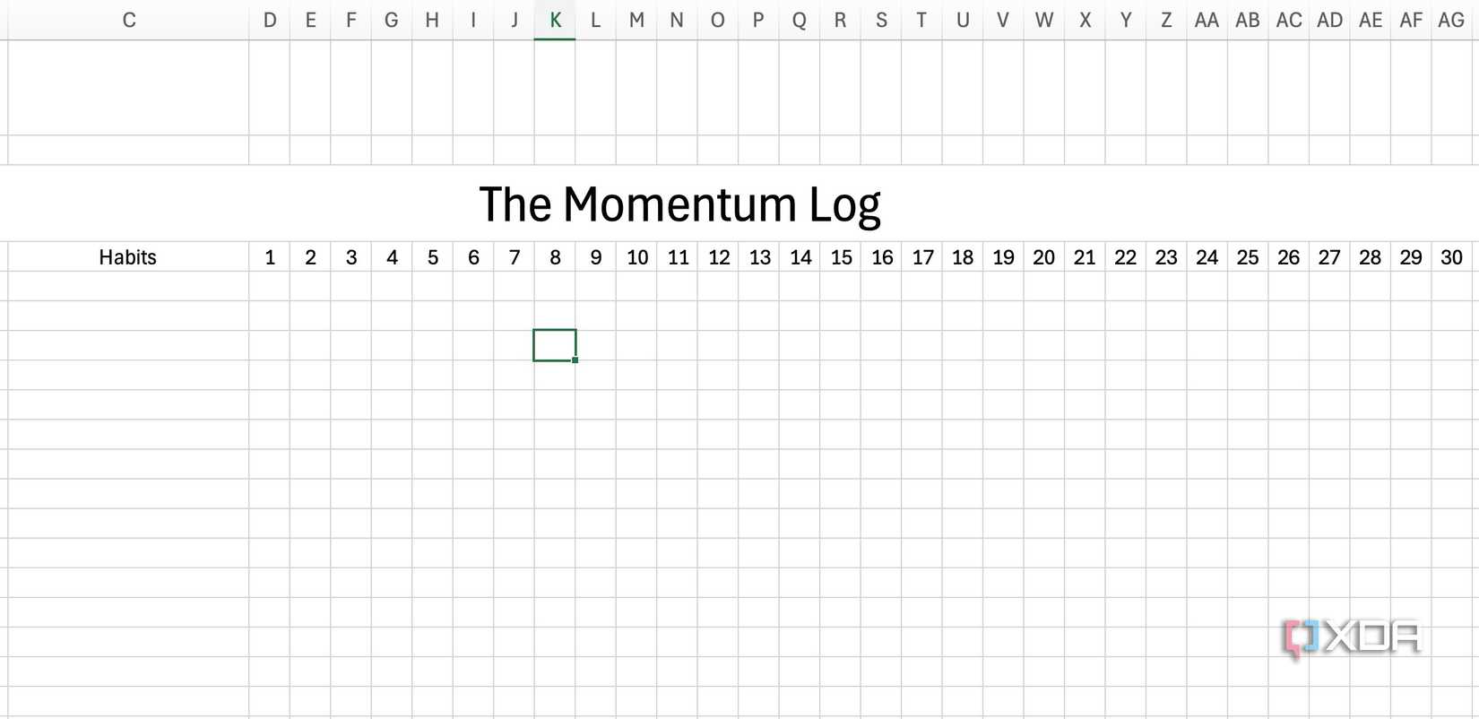 I built a habit tracker in Excel that actually works