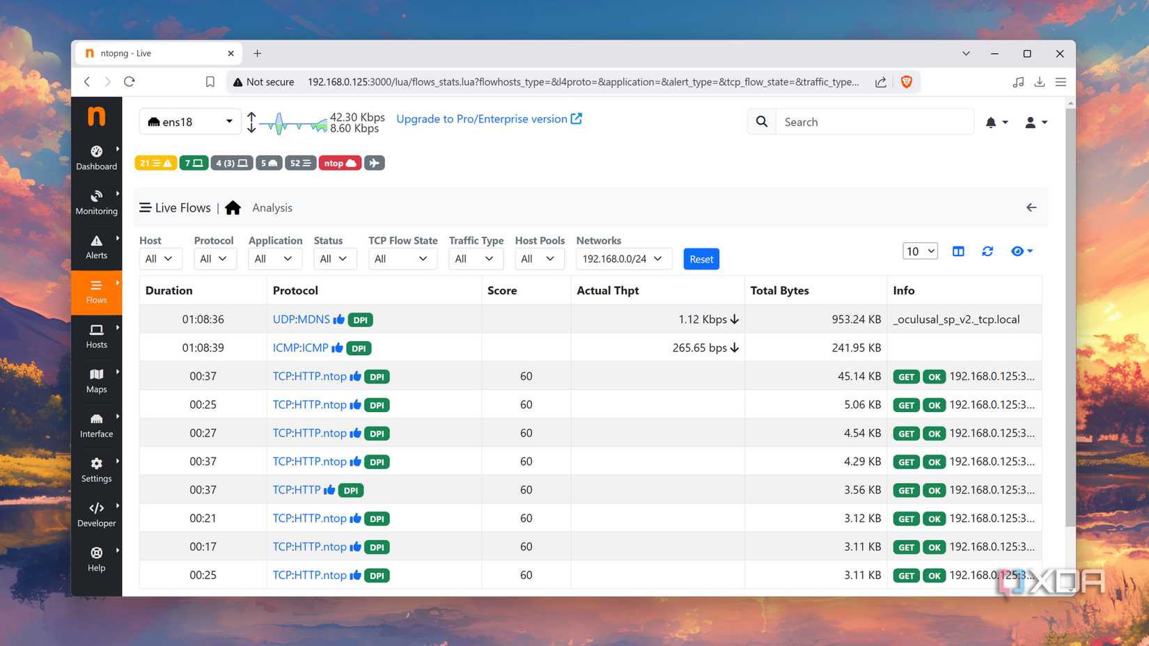 I monitor my home network by self-hosting ntopng - here’s how