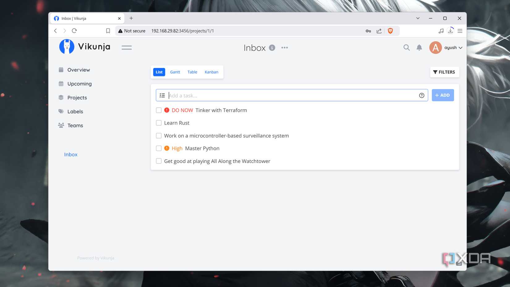 I self-host Vikunja on my home lab to manage my to-do lists for free - here's how