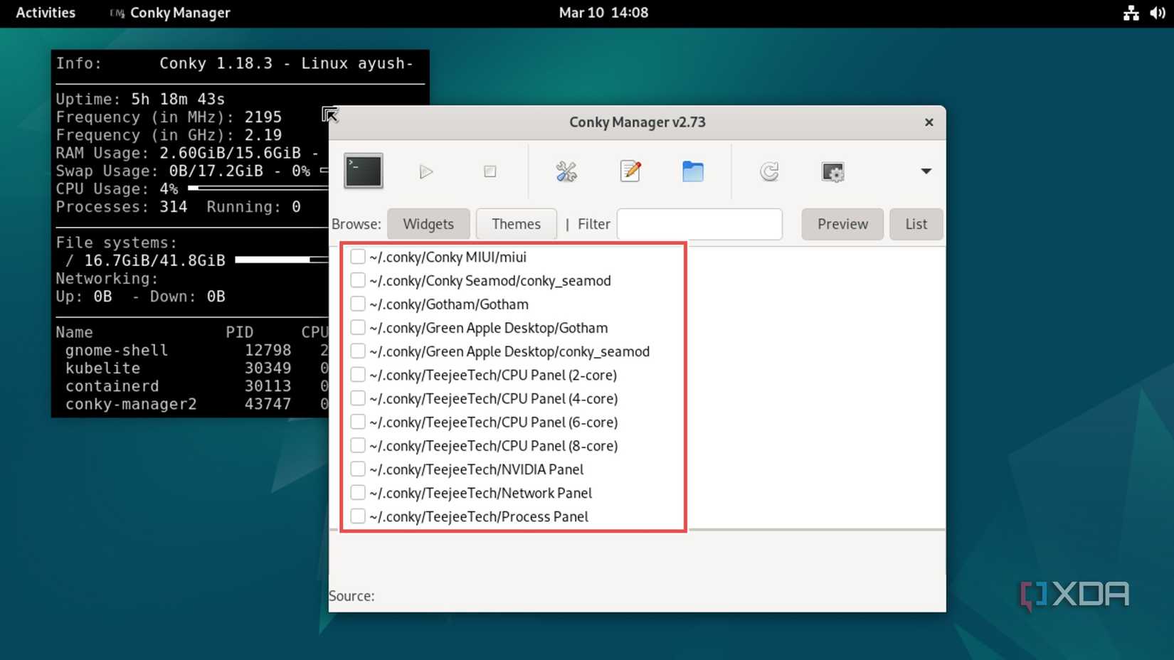 Conky is the Rainmeter alternative for Linux I didn't know I needed